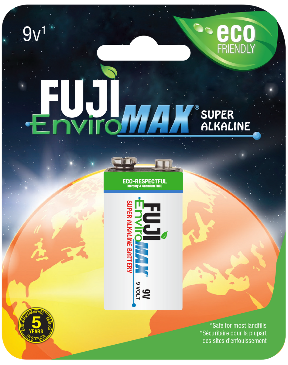 9V Super Alkaline Battery – Fuji Batteries Canada